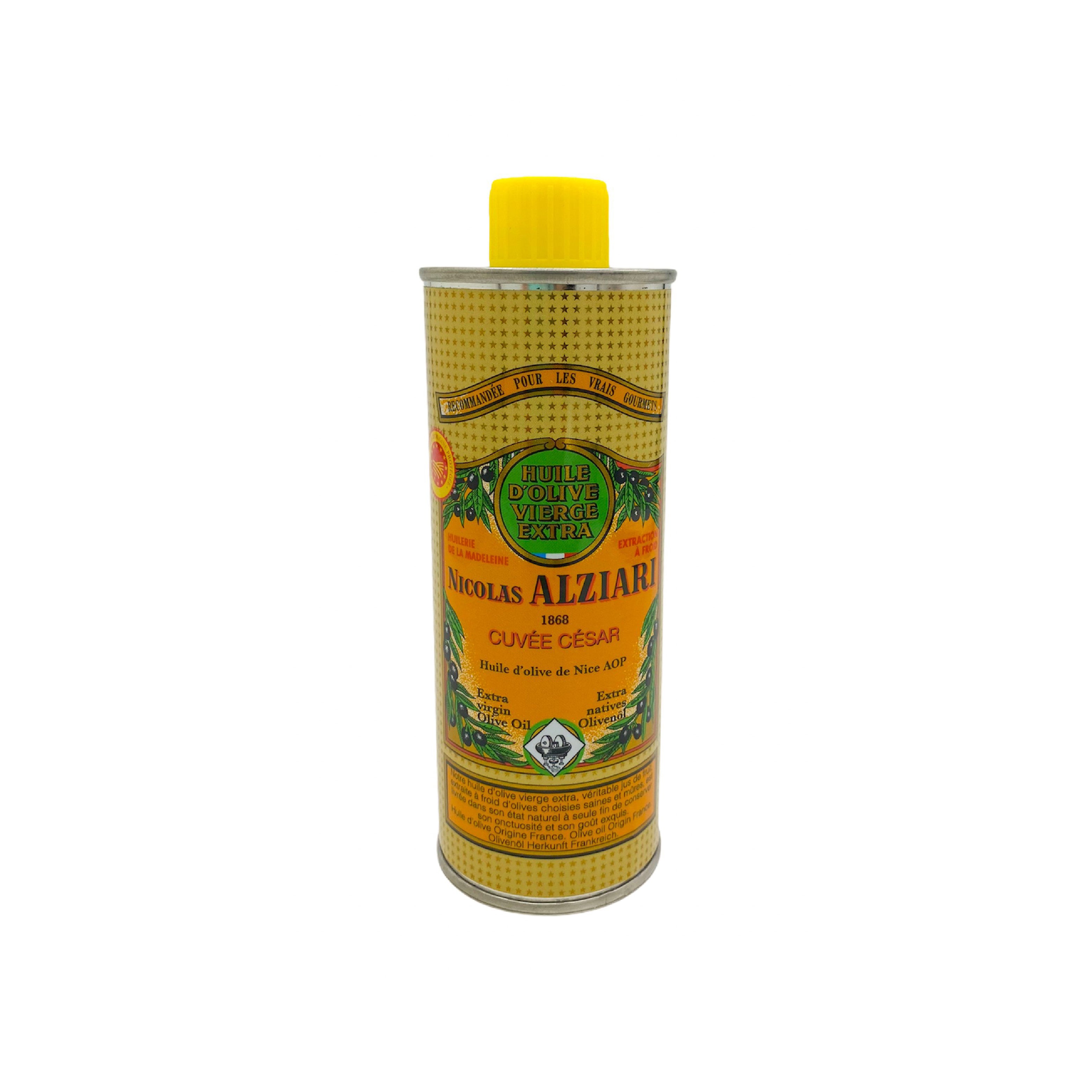 ALZIARI Tin Extra Virgin Olive Oil "Cuvee Cesar PDO Nice" - 250ml ...
